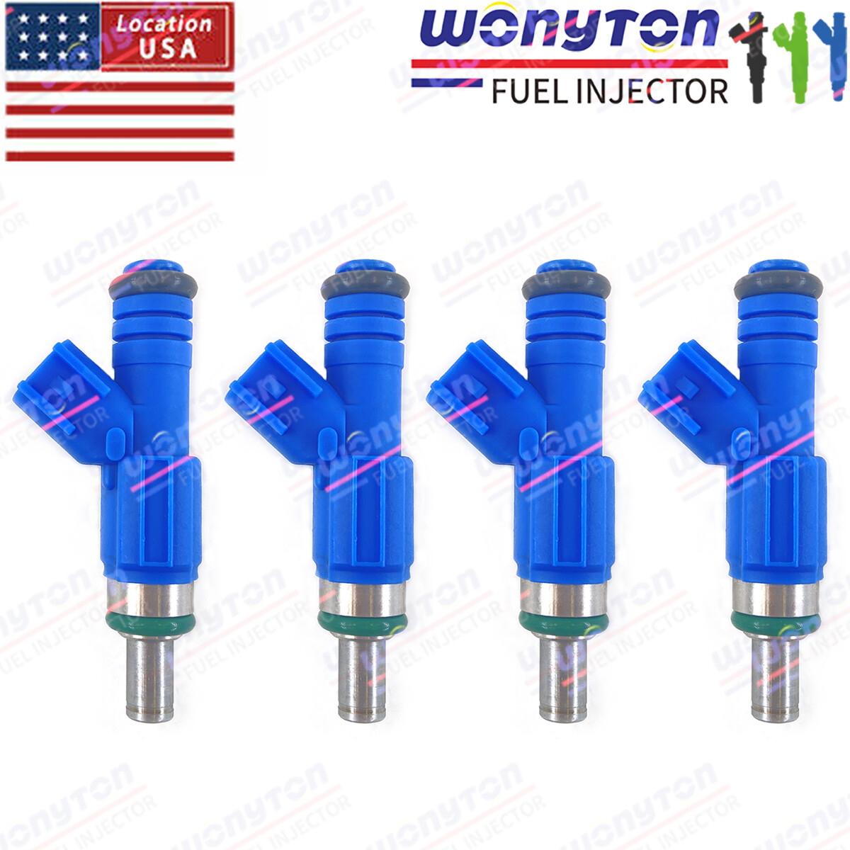 4x Upgrade Bosc* 8-Hole Fuel Injectors For Fiat 500 500L 124 Spider 1 ...