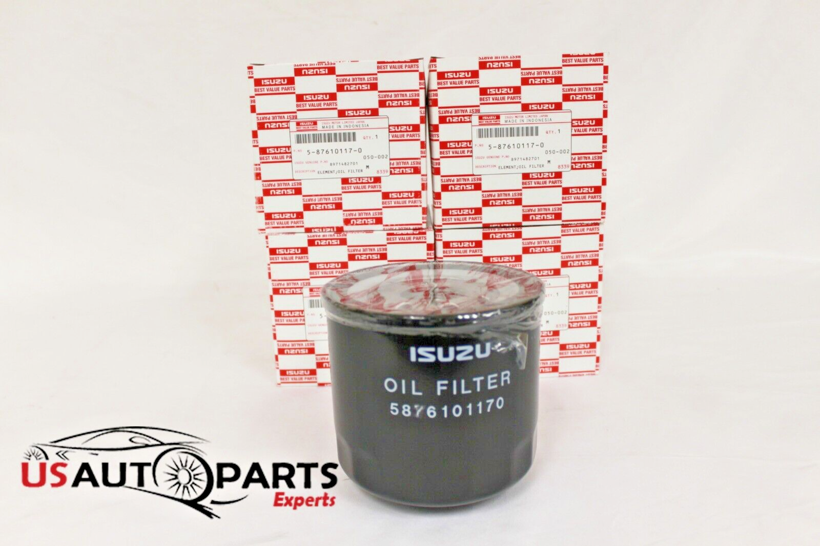 QTY 4 - Genuine Isuzu Element Oil Filter For NPR NPR-HD NQR 4HE1 4HK1 4 ...