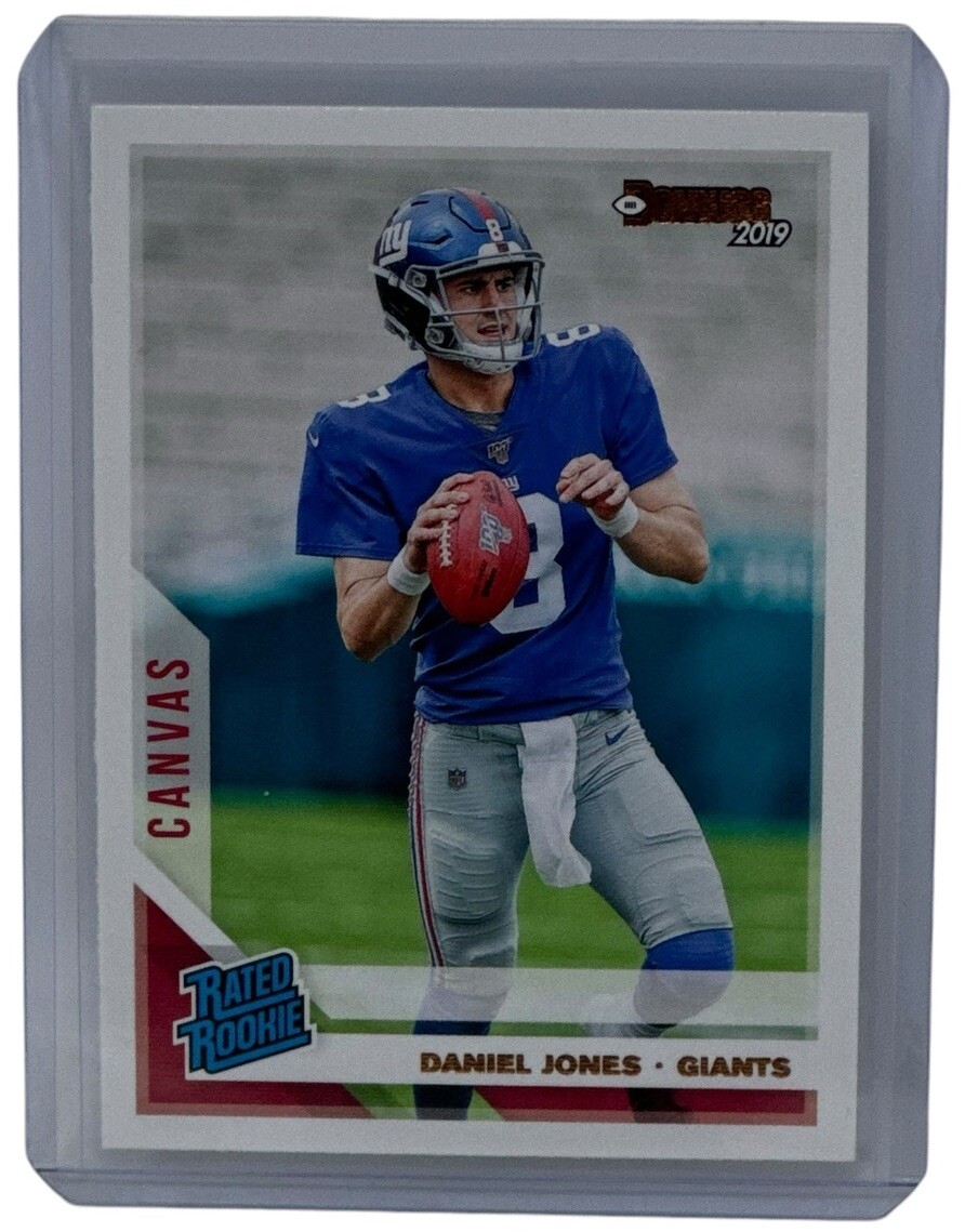 Daniel Jones 2019 Donruss Football Rated Rookie Canvas Card New York ...