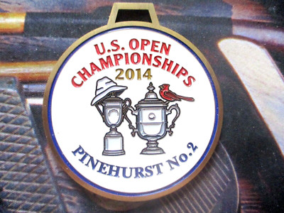 vtg PGA TOUR Golf Bag Tag - 2014 U.S. OPEN CHAMPIONSHIPS - Pinehurst No ...