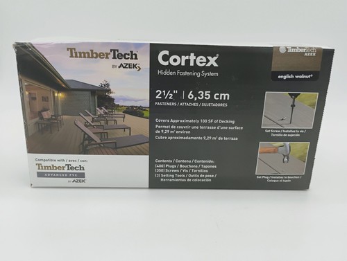 TimberTech Cortex Hidden Fastener System 2½ " English Walnut, 100 Sq Ft ...