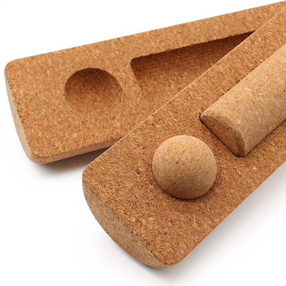 Balance Board Premium Cork Foot Strength & Balance Trainer for ...