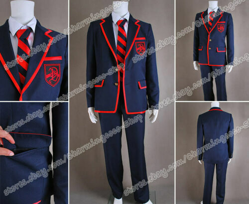 Glee Cosplay Blaine Anderson Costume Uniform Coat+Shirt+Pants+Tie High ...