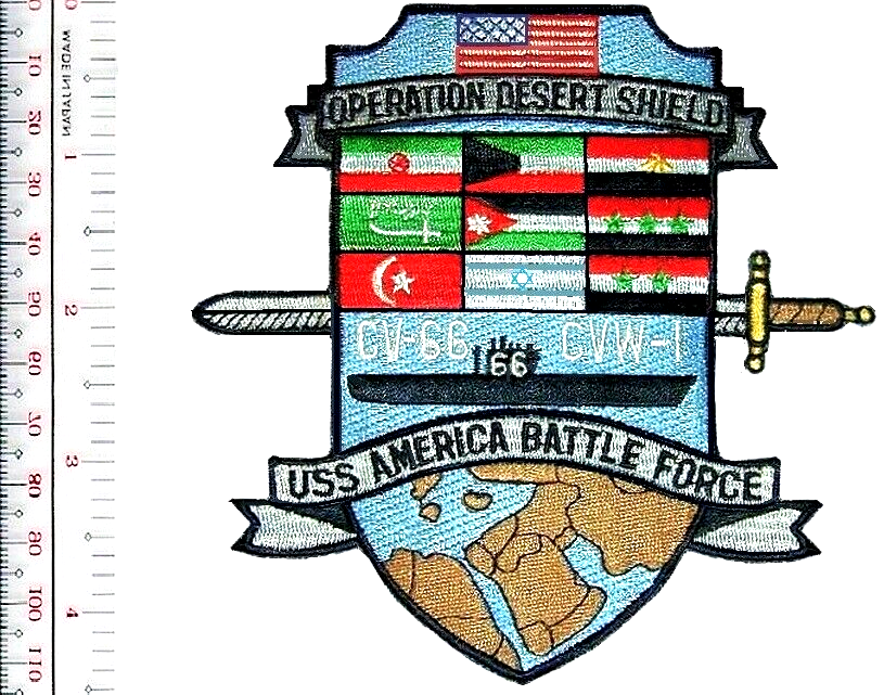 US Navy USN USS Iraq America Battle Force CV-66 Operation Desert Shield ...