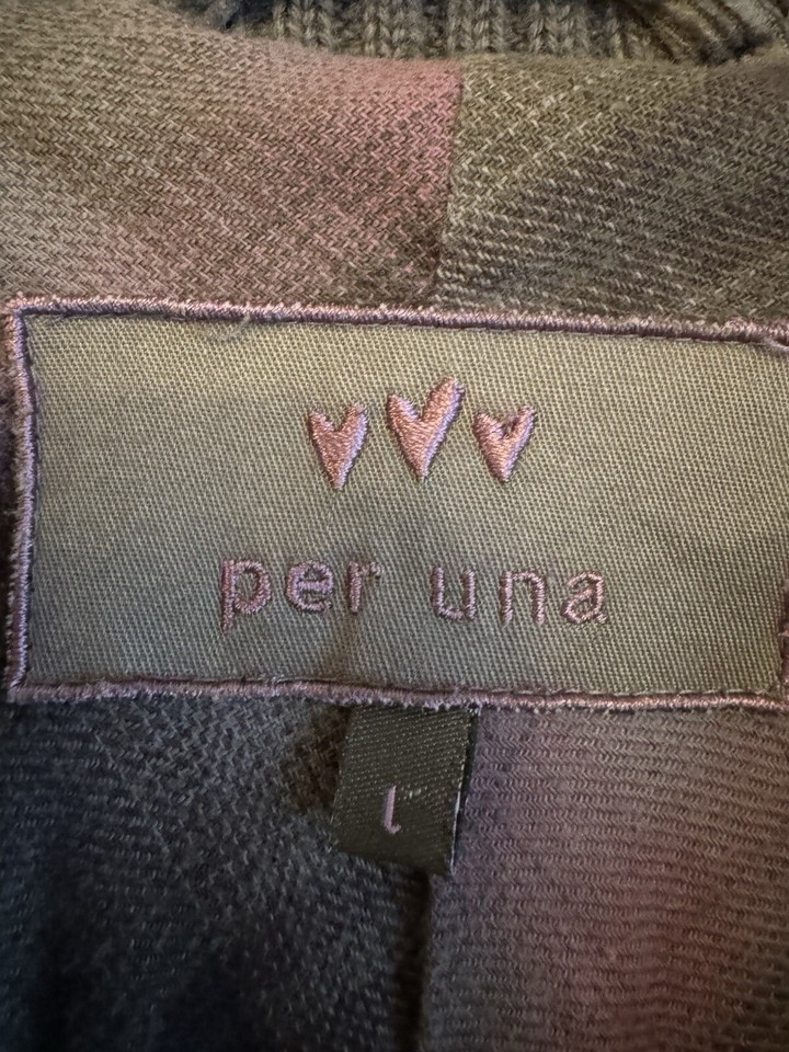 Per Una Corduroy Wool Blend Khaki Long Sleeved jacket - Size Large (B1 ...