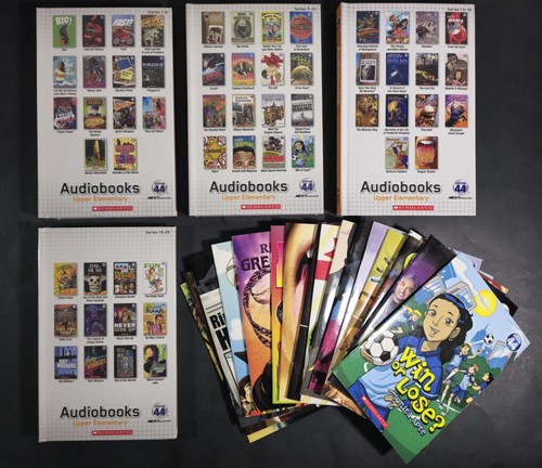 Lot 56 Scholastic Audio Books 1 - 25 Upper Elementary CD System 44 & 18 ...