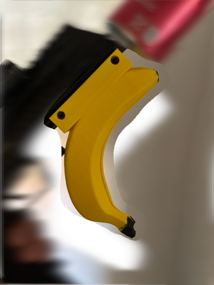 Yellow 3D Printed Banana Grip For Airsoft Rifle, Pistols, and Other | eBay