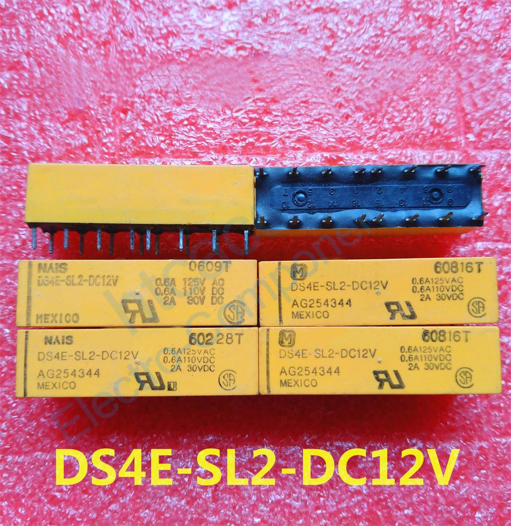 1Piece PANASONIC DS4E-SL2-DC12V 12V Signal Relay 4PDT 16 Pins New | eBay
