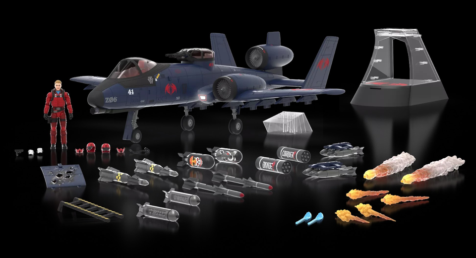 G.I. JOE CLASSIFIED SERIES COBRA RATTLER GROUND ATTACK JET Hasbro Pulse ...