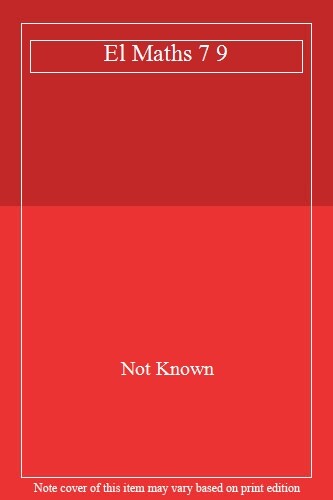 El Maths 7 9 By Not Known | eBay