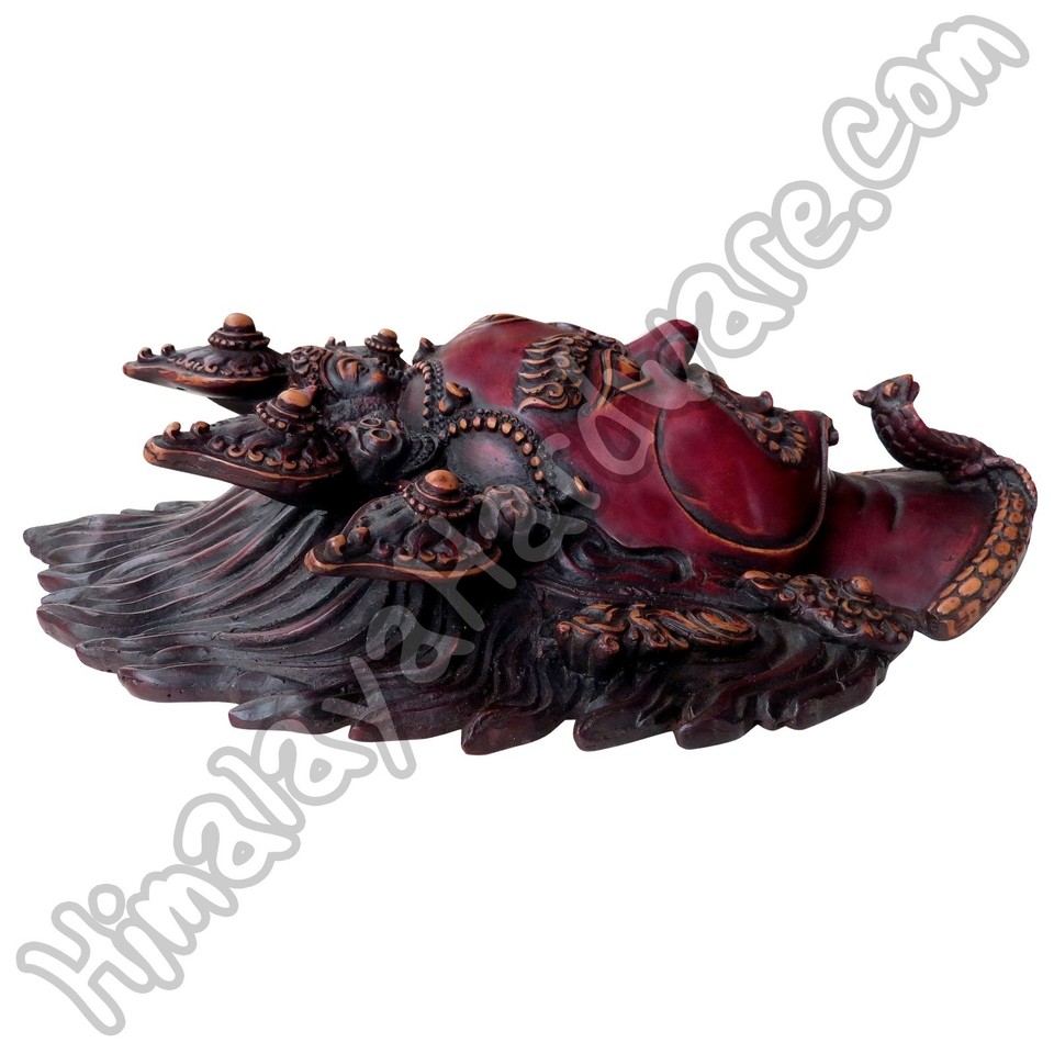 Resin Bhairava Mask: black red gold Bhairav Bhairab Kala Mahakala Shiva ...