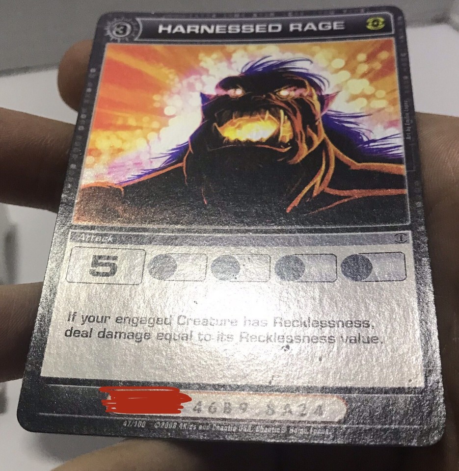 Chaotic Harnessed Rage #47/100 MP Silent Sands Foil Attack | eBay UK