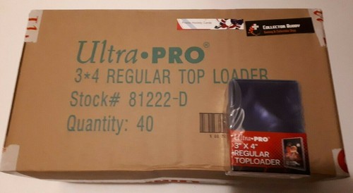 1000 Ultra Pro Top Loaders Box Case Lot of 40 Packs of 25 3x4 Regular ...