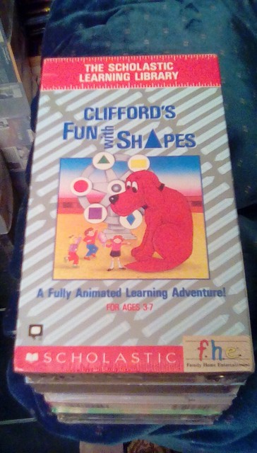 The Scholastic Learning Library - Clifford's Fun With Shapes VHS 80s ...