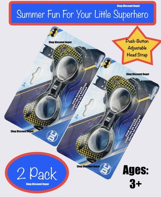 2 Little Superhero Boy's Swim Goggles Batman Pool Party Ages 3+ | eBay