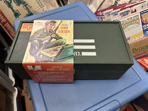 GI JOE 1964 Foot Locker With Original Cardboard Sleeve unused new old ...