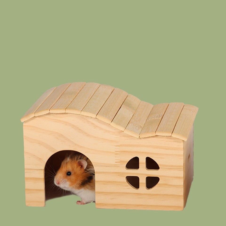 Hamster Hiding Cabin Guinea Pig Wood House Hamster Wood Nest Pet ...
