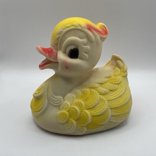 Vintage 1956 Sun Rubber Rubber Ducky Squeak Toy bath Duck STILL SQUEAKS ...