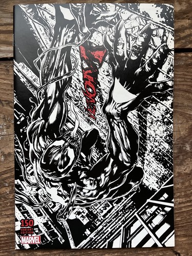 VENOM #150 COMICXPOSURE PERKINS B/W VARIANT COVER MARVEL (2017) SPIDER ...