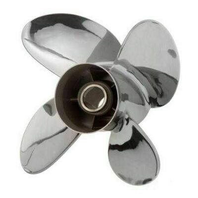 14.25X21 RH 4 Blade Powertech ELE4 Stainless Prop w/ 4 Stroke Yamaha ...