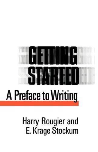 Getting Started by Harry Rougier and E. Krage Stockum (1970, Trade ...