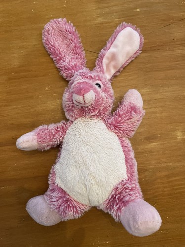 Doudou Peluche Rodadou Lapin Rose Blanc Fourrure | eBay