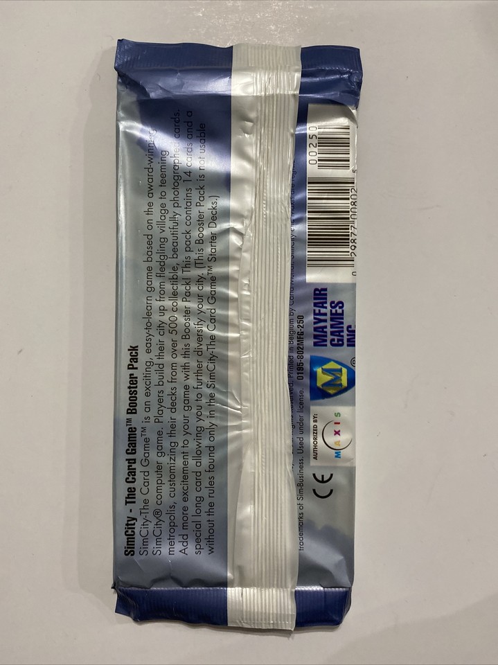 1994 Mayfair SimCity The Card Game Booster Pack CCG TCG Maxis New! | eBay