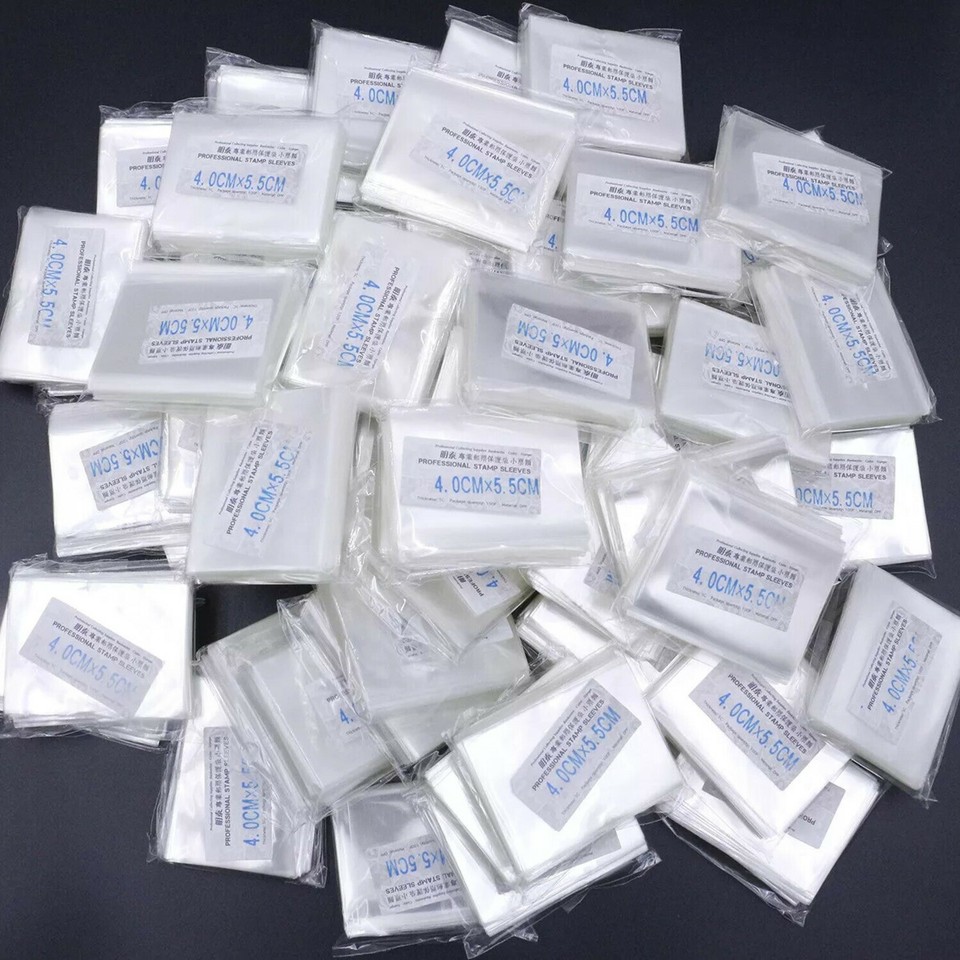 16-Type OPP Stamp Sleeves - 100/Bag, 1600 Pcs, Storage, Display, All ...