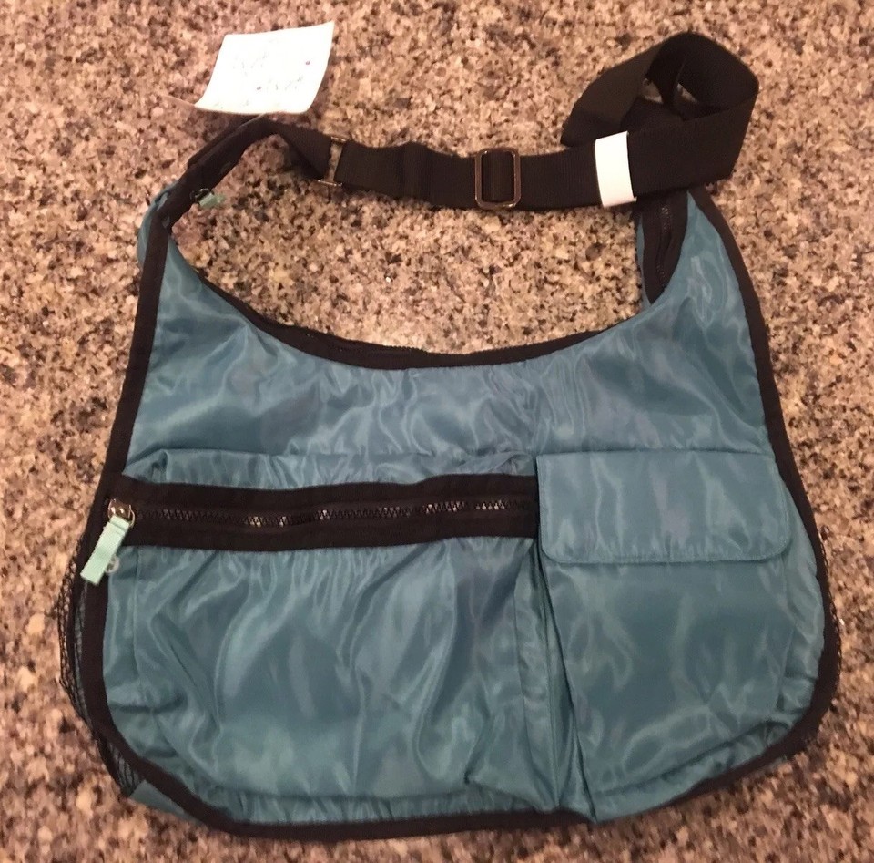 Thirty-One Explorista Teal & Black Tote Diaper/Gym Bag Adjustable ...