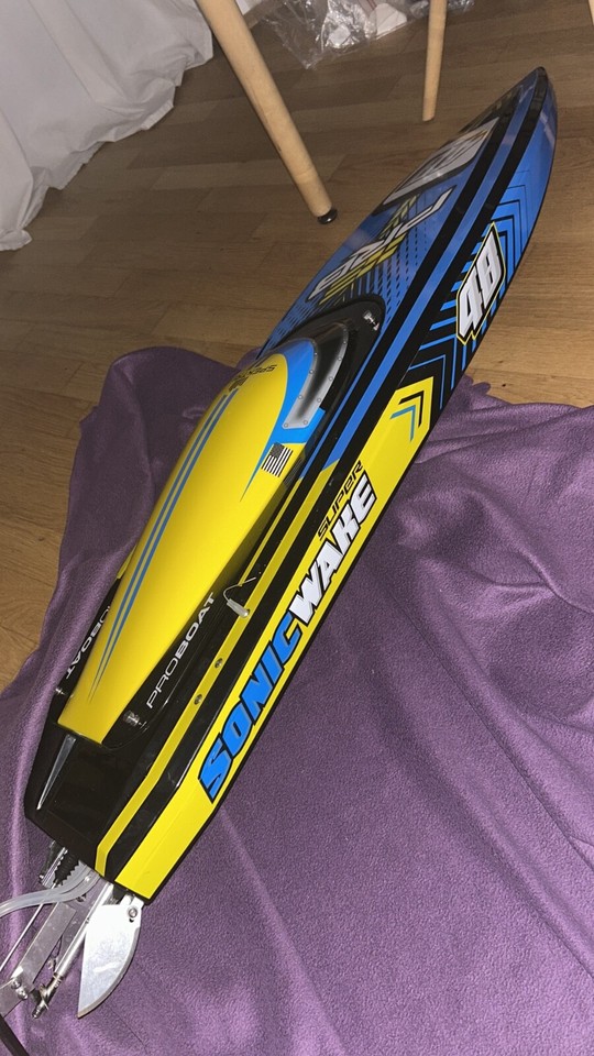 rc boat sonic wake used preowned | eBay