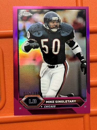2023 Topps Composite Chrome #25 Mike Singletary Magenta Refractor #'d ...