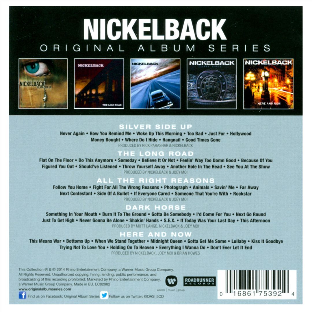 NICKELBACK - ORIGINAL ALBUM SERIES NEW CD 16861753924| eBay