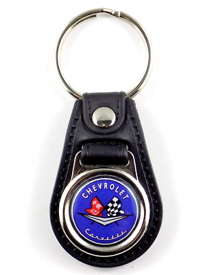 CHEVROLET CORVETTE KEY FOB RING CHAIN SPORTS CAR C1 C2 C3 C4 C5 C6 C7 ...