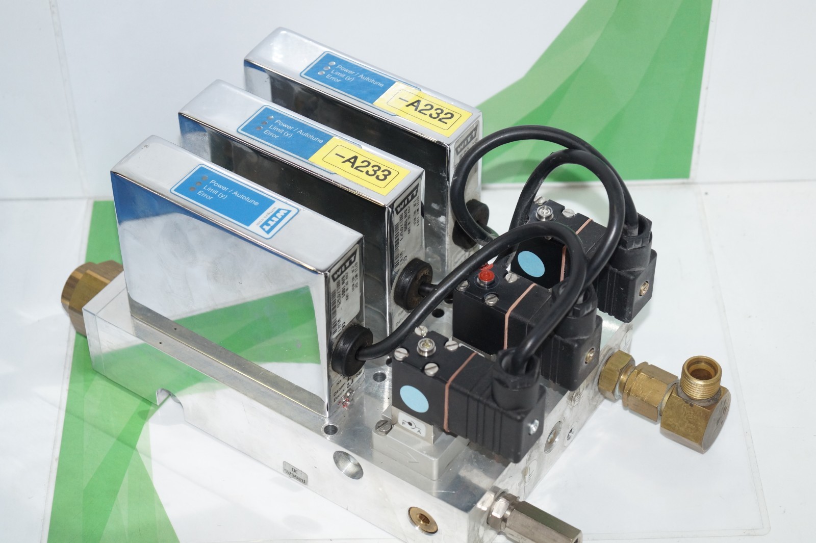 WITT elektronischer MFC- Gasmischer /mass flow controller+ BÜRKERT ...