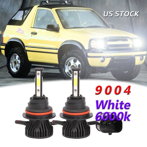 For GEO TRACKER 1989-1997 6000K 2pc 9004 Front LED Headlight Bulbs High ...
