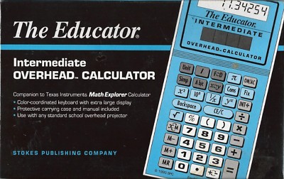 The Educator #204 Intermediate Overhead Calculator Companion to TI Math ...