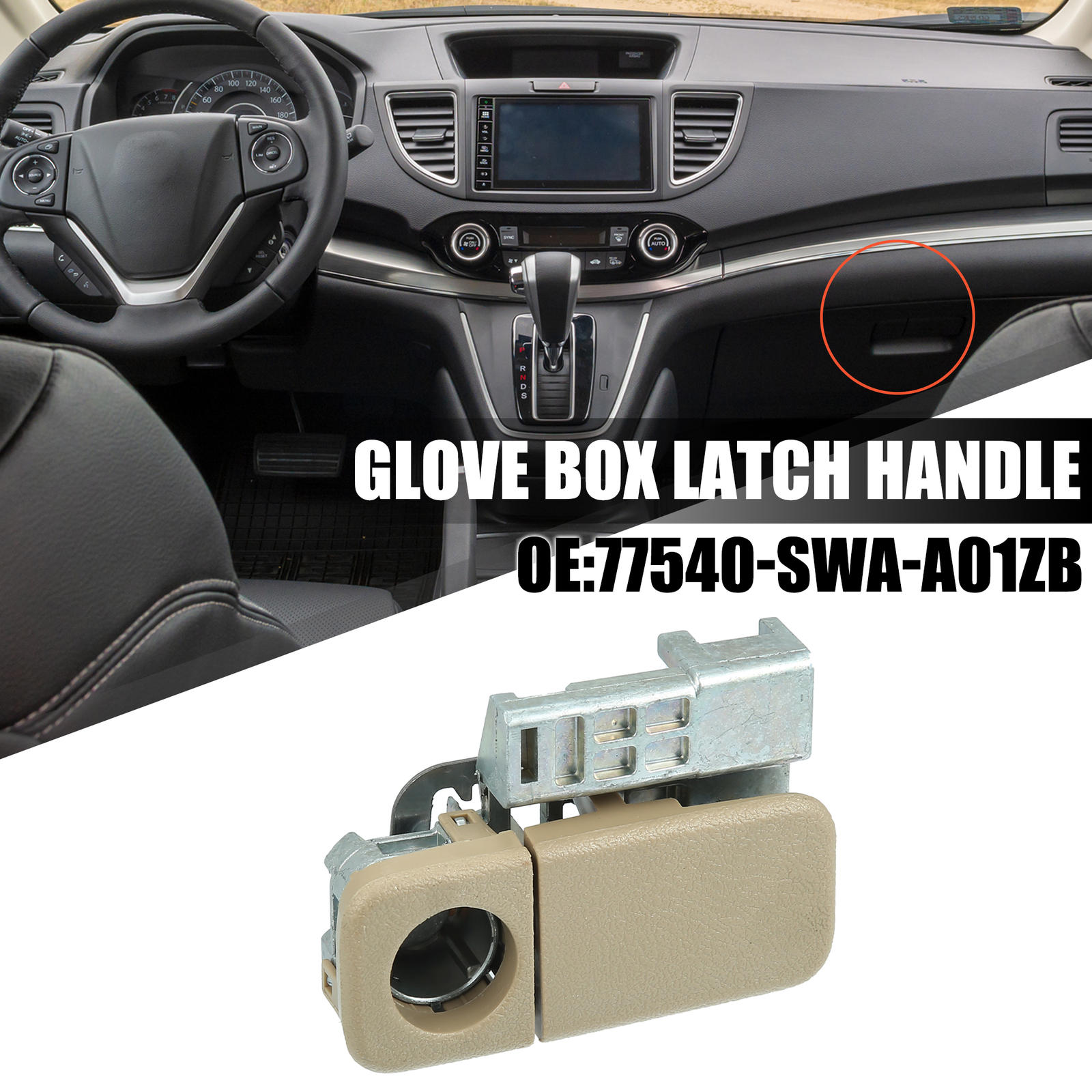 Glove Box Latch Handle for Honda CR-V 2007-2011 Replace 77540-SWA-A01ZB ...