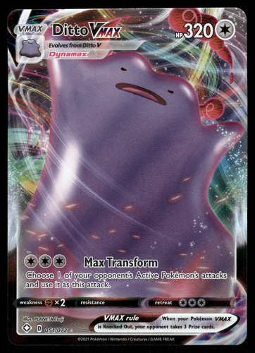 Ditto VMAX #051/072 Pokemon Shining Fates | eBay