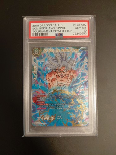Dragon Ball Super DBS Son Goku The Awakened Power Secret Rare TB1-097 ...