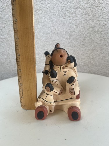 Vtg Native American Navajo Storyteller Figure Pottery Signed Nandi | eBay