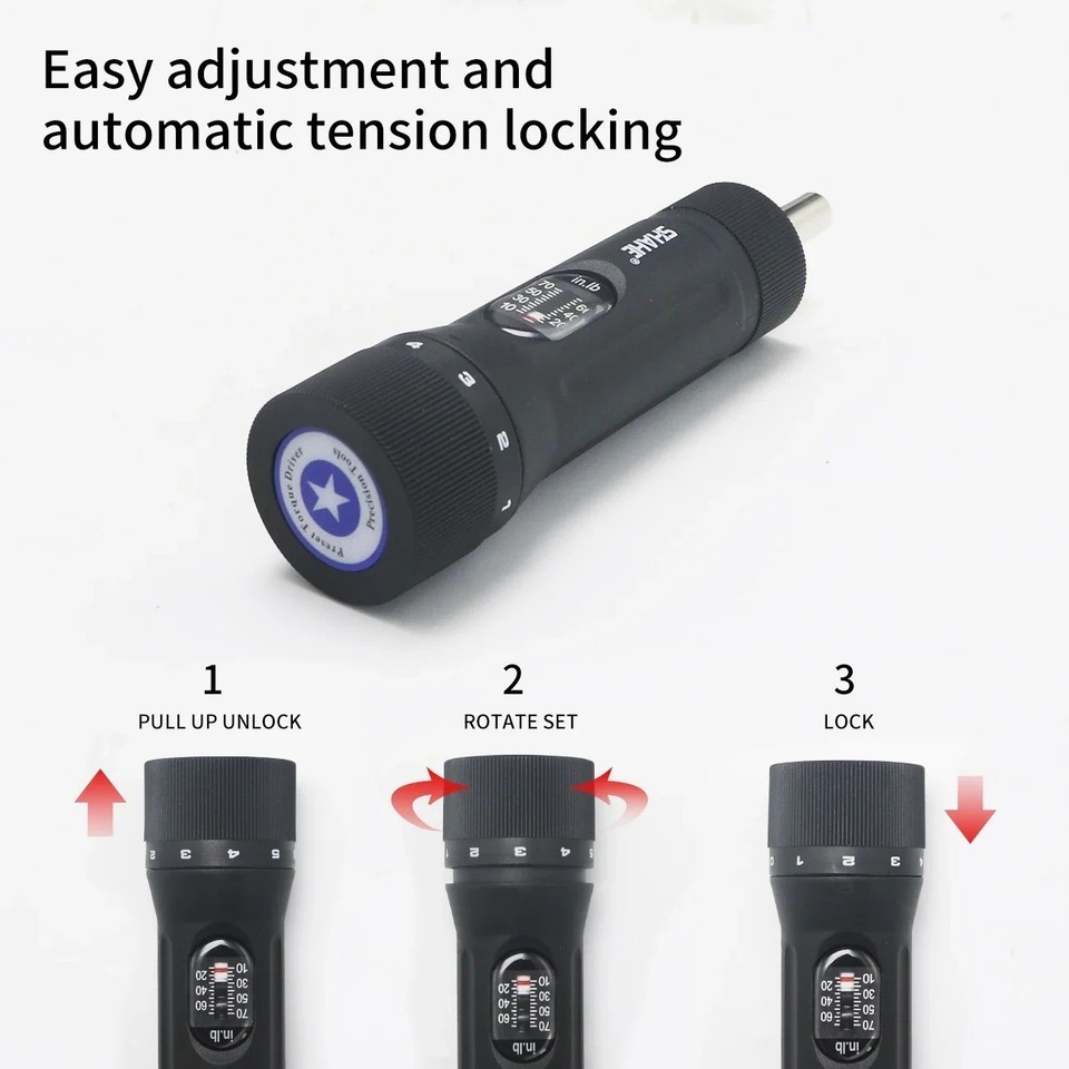 SHAHE Torque Screwdriver 1/4" Drive Screwdriver Torque Wrench Driver ...
