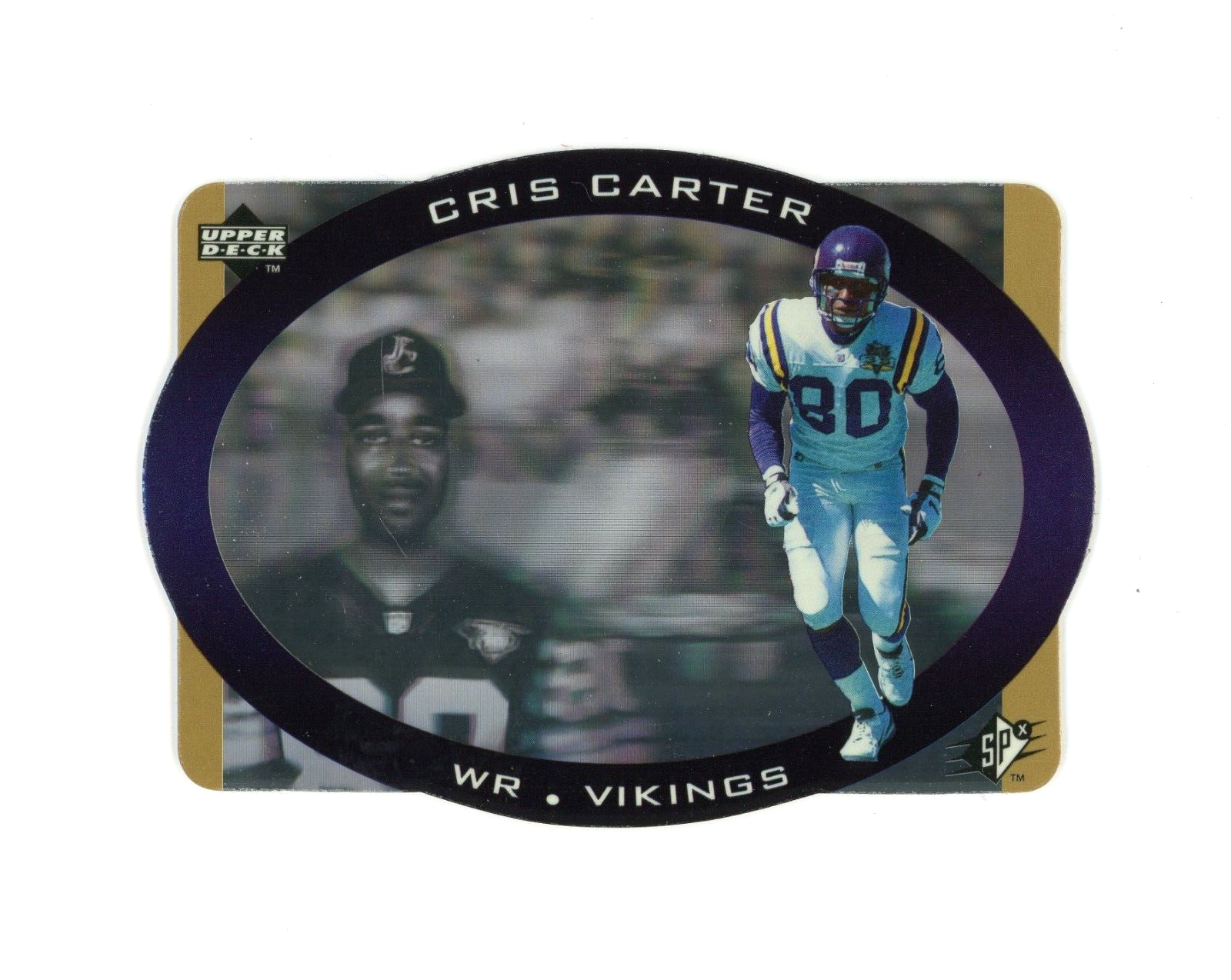 CRIS CARTER 1995 SPx Gold Die Cut #24 Minnesota Vikings | eBay