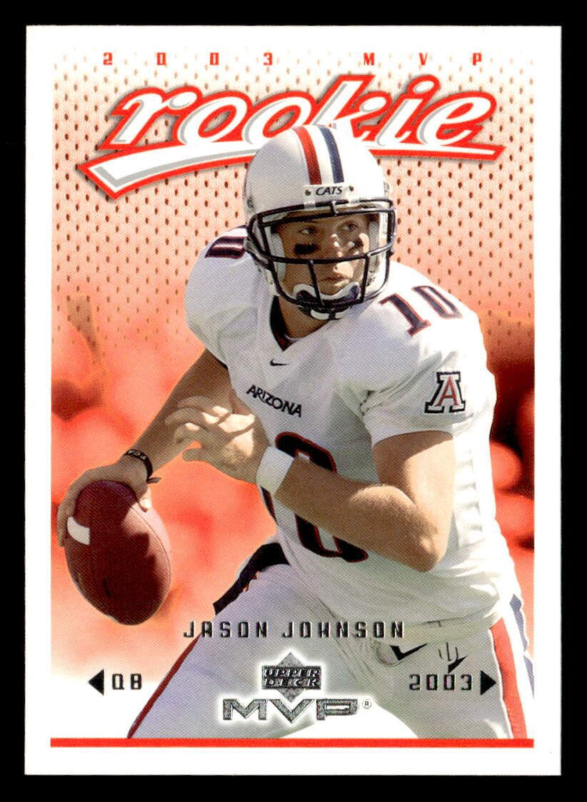 Jason Johnson 2003 Upper Deck MVP Rookie Card #336 Buffalo Bills | eBay
