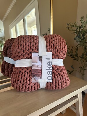 Oake Hand Knit Throw BRAND NEW | eBay