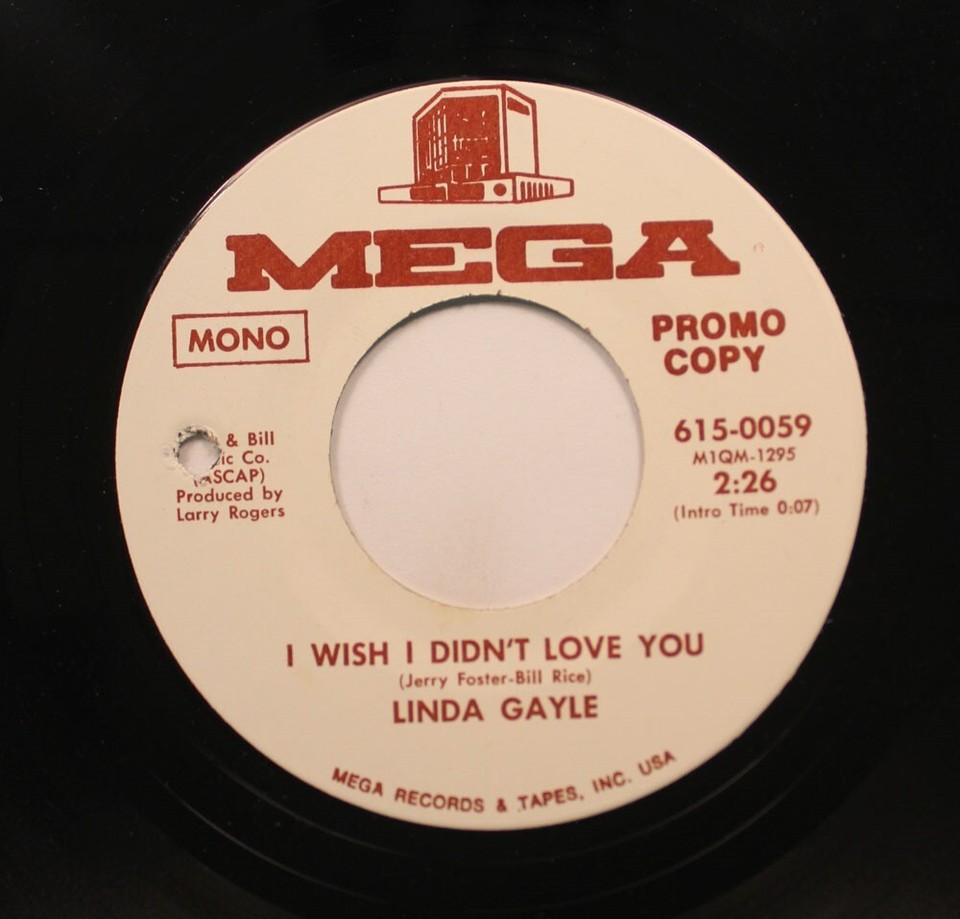 Country Promo 45 Linda Gayle - The Pilgrim: Chapter 33 / I Wish I Didn ...