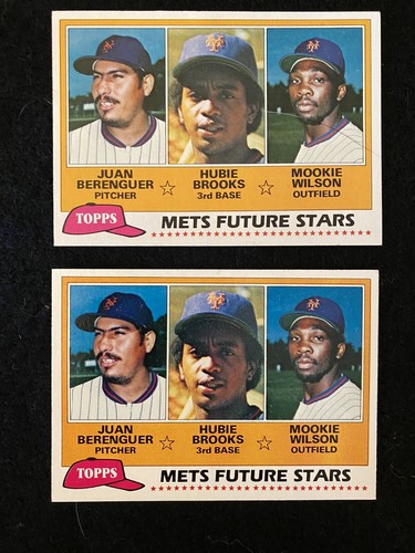 1981 Topps Baseball (Lot of 2) Mookie Wilson Rookie Cards-NY Mets ...