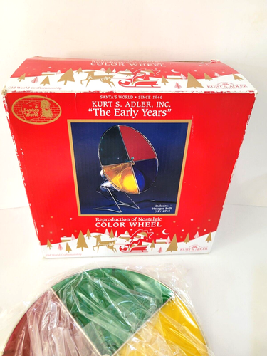 Christmas Revolving Color Wheel Reproduction Nostalgic Electric UL0541 ...