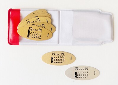 Date Watch Band Calendar, Oval Shaped - Year 2025 (full set), Item ...