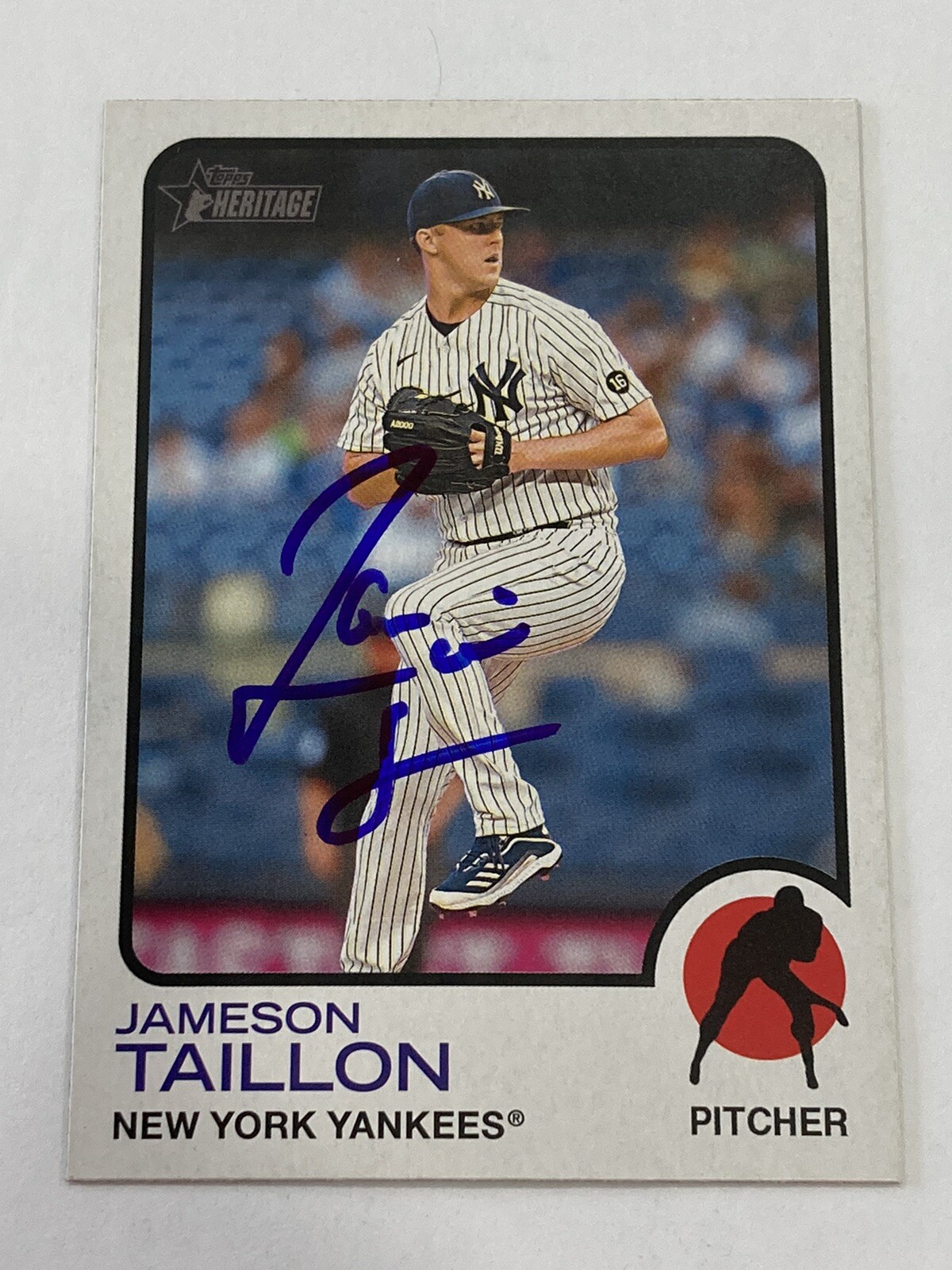 Jameson Taillon Autographed 2022 Topps Heritage Signed Baseball Card ...