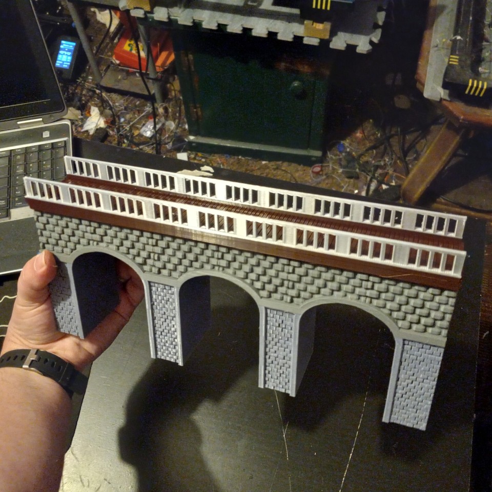 16" Big O Scale Stone Brick Arch Bridge 3D Printed CUSTOM ORDER | eBay